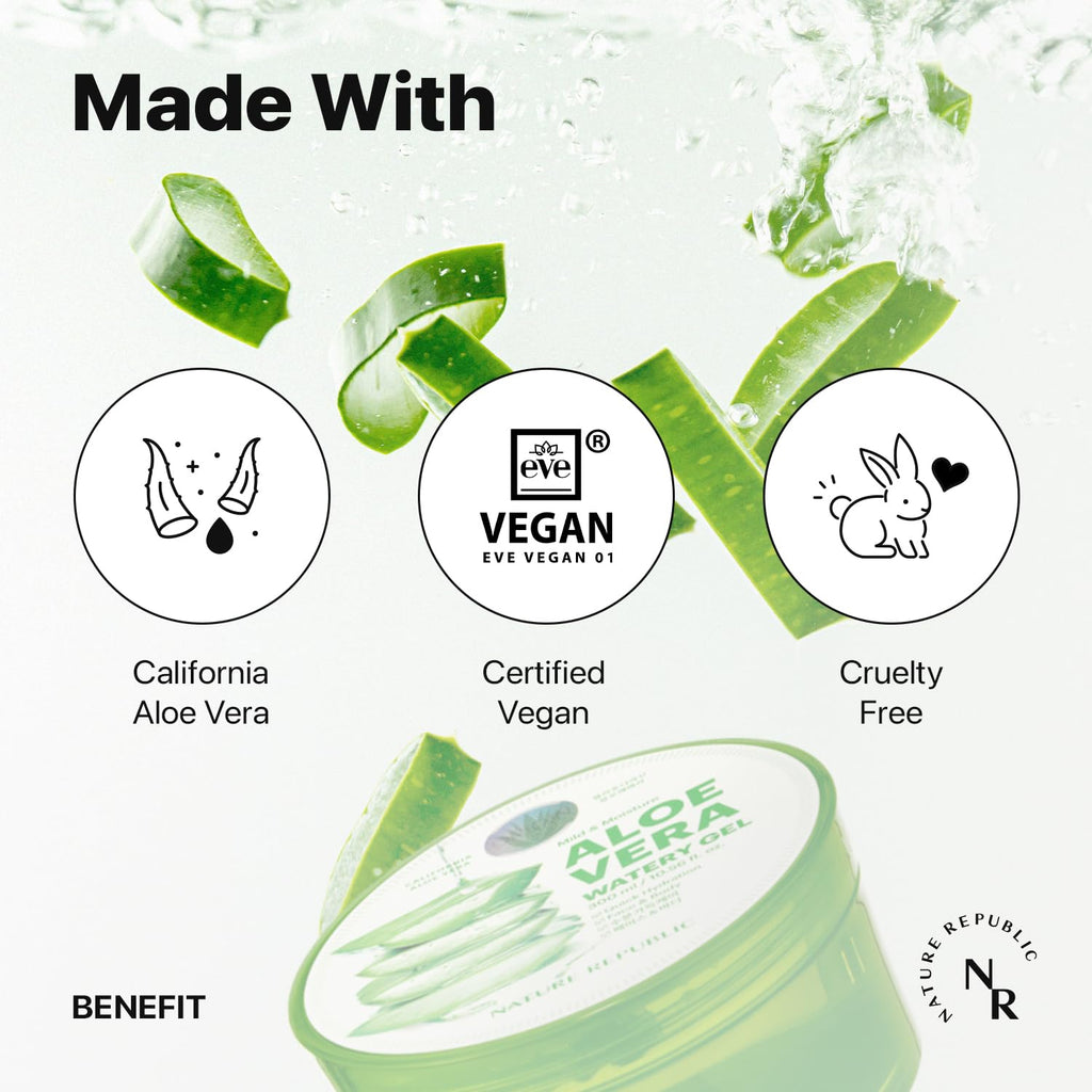 Mild & Moisture Aloe Vera Watery Gel (1 PCS) | Hydrating & Moisturizin ...