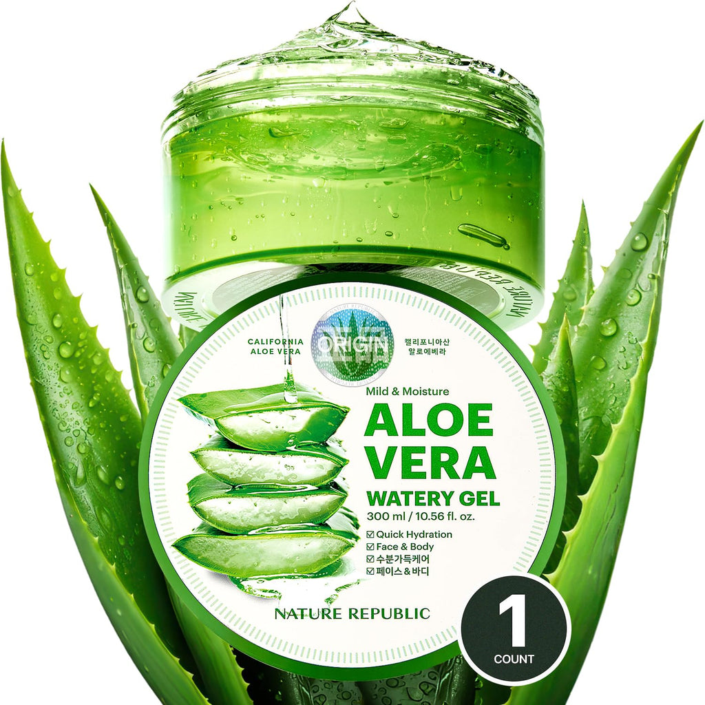 Mild & Moisture Aloe Vera Watery Gel (1 PCS) | Hydrating & Moisturizin ...