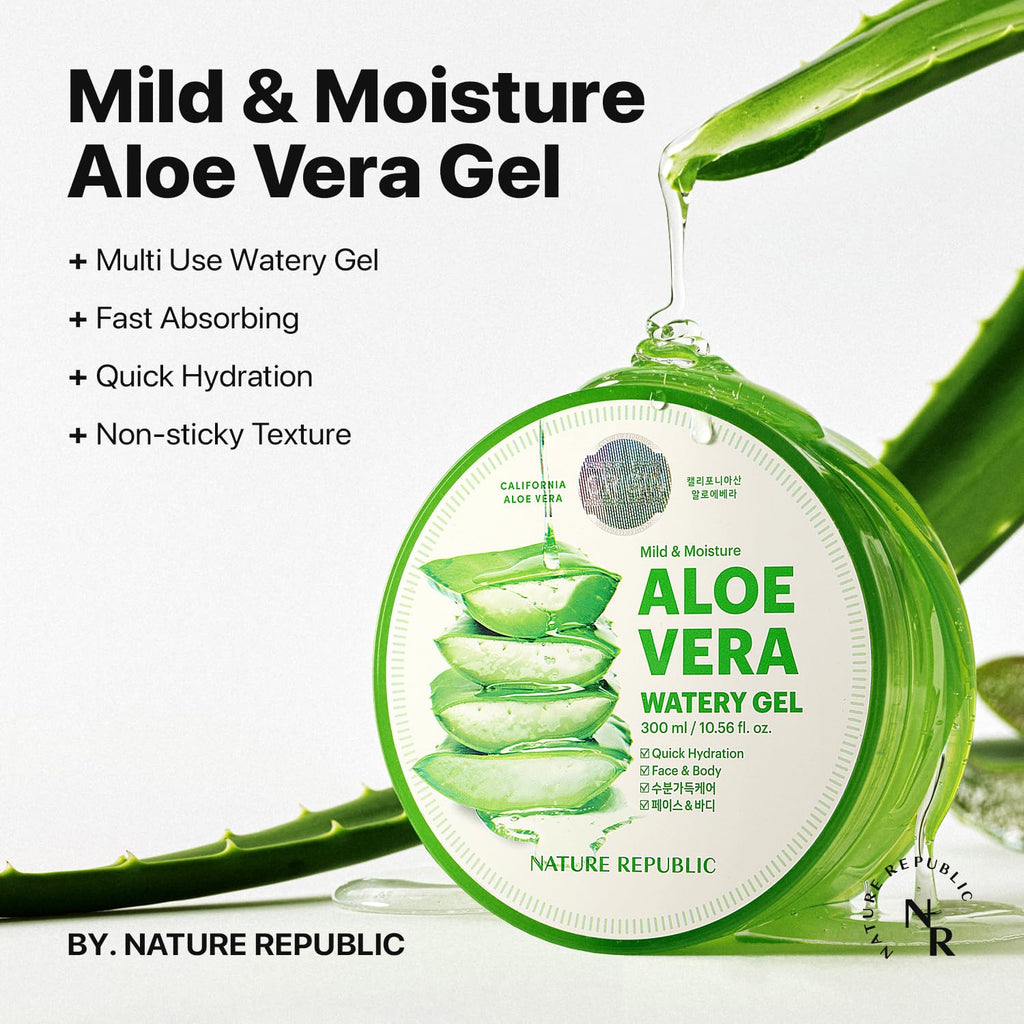Mild & Moisture Aloe Vera Watery Gel (1 PCS) | Hydrating & Moisturizin ...